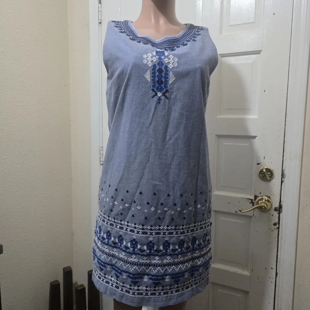 Vineyard Vines | Dresses | Vineyard Vines Light Blue And Navy ...